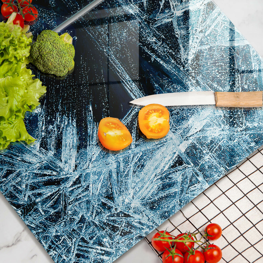 Glass chopping board Sharp ice structure