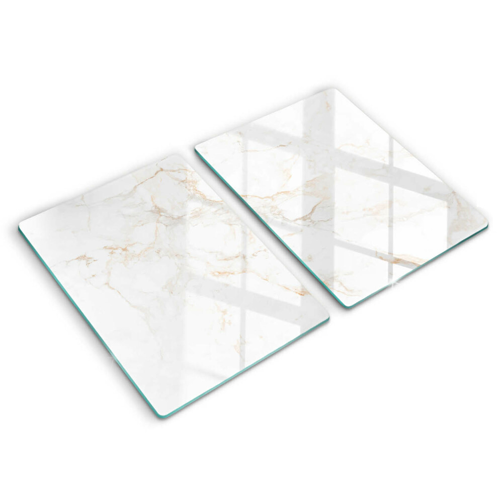 Glass chopping board Elegant stone marble