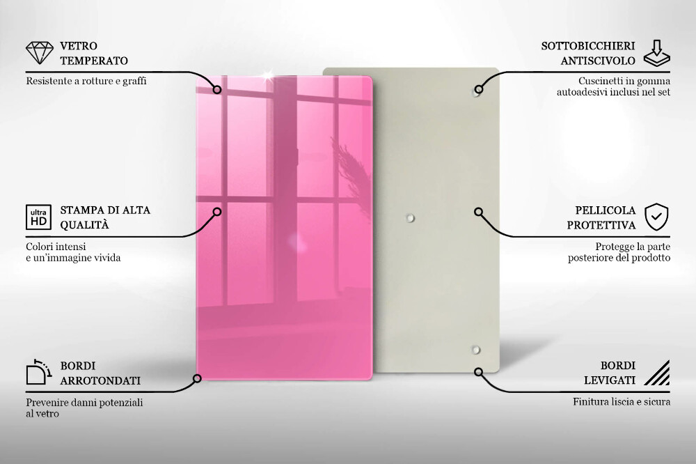 Work surface savers Pink color