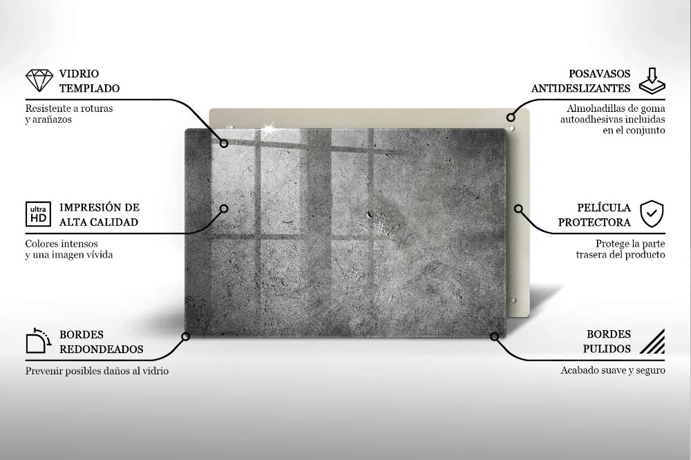 Worktop saver Concrete stone texture