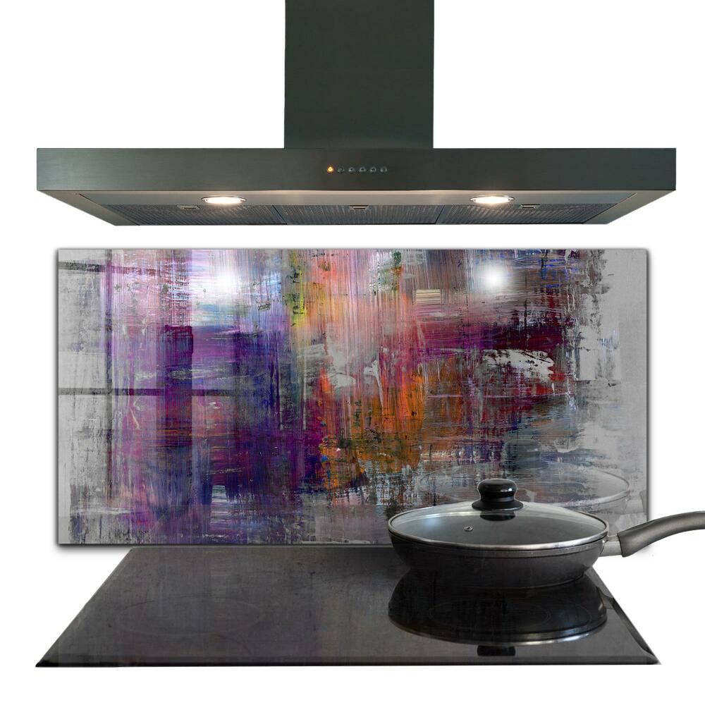 Kitchen splashback Abstract painting